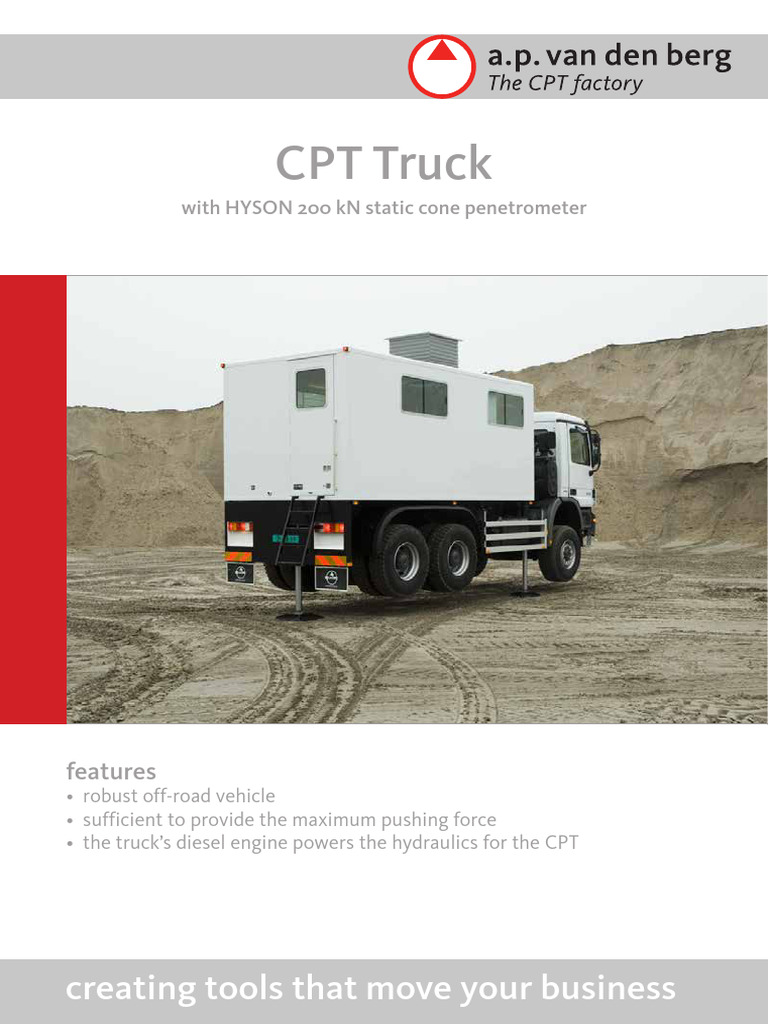 Cone Penetration Test (CPT) Truck | PDF
