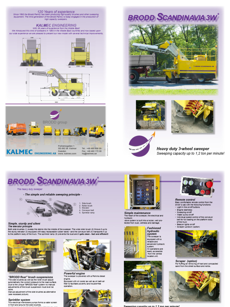 BRODD SCANDINAVIA 3W Broschyr Kalmec | PDF | Elevator | Pump
