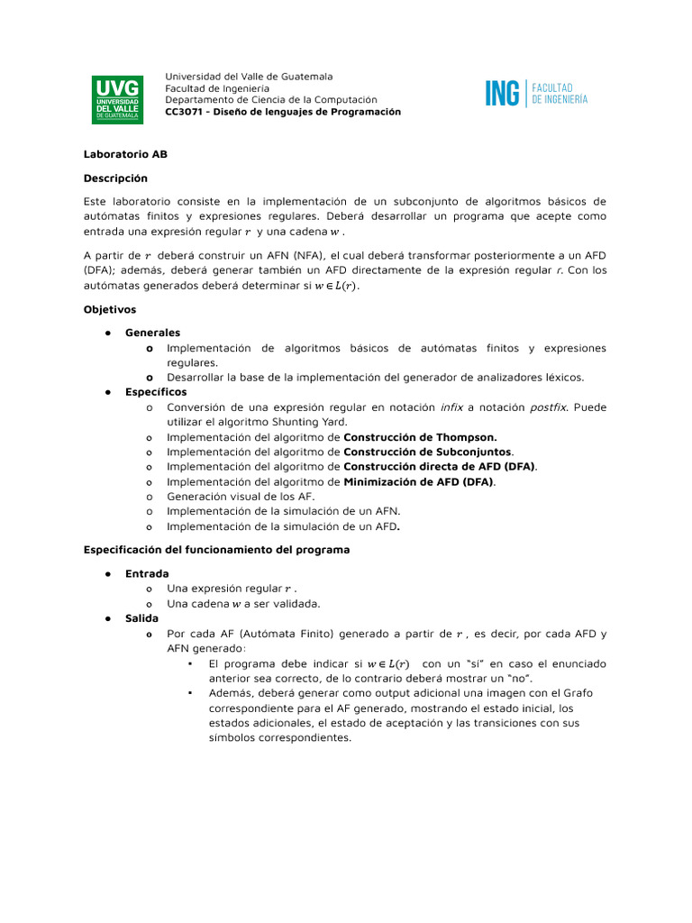 (CC3071) (S12023) Laboratorio AB | PDF | Programa de computadora ...