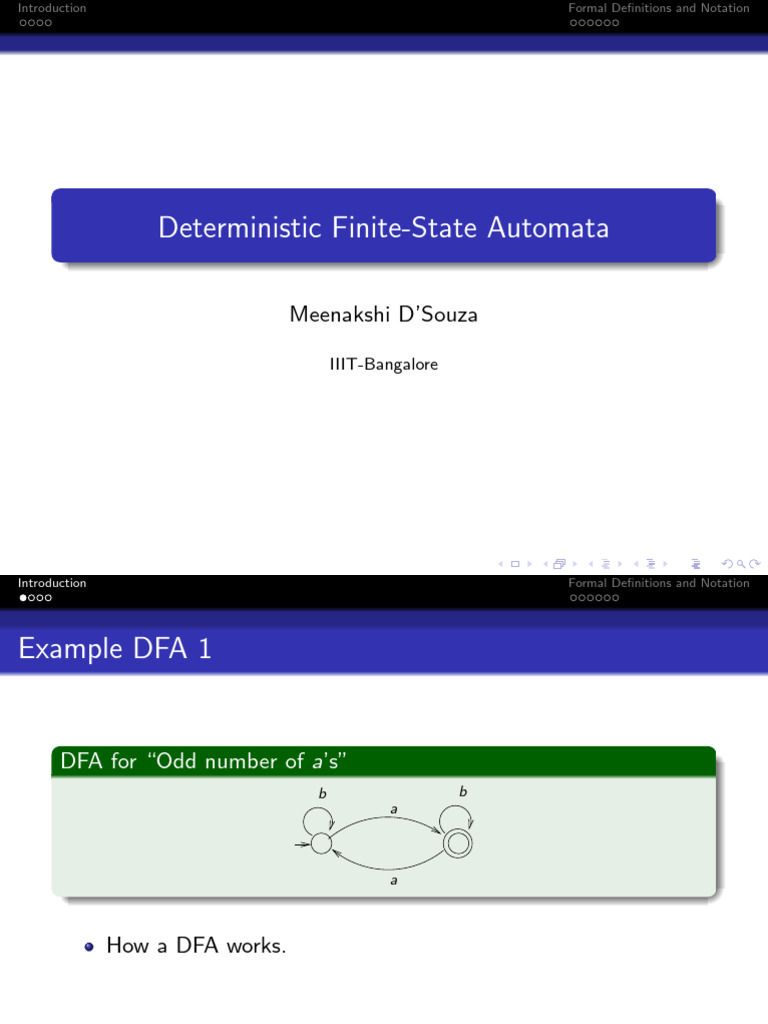 DFA and Regular Languages Basics | PDF | String (Computer Science ...