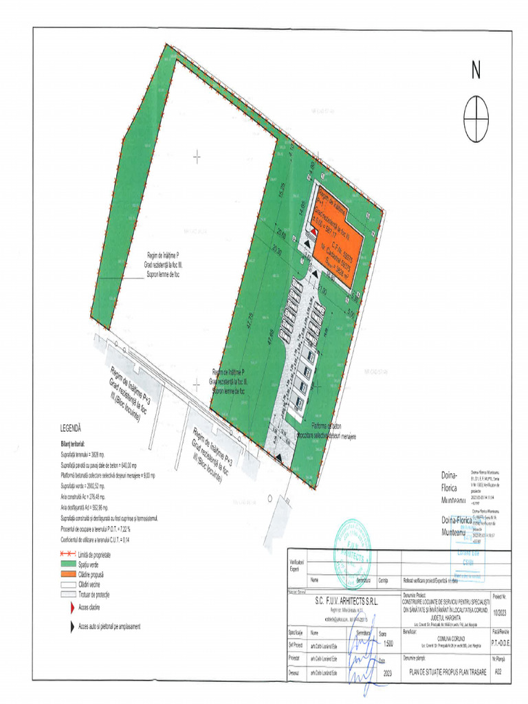 A02 Plan de Situatie Propus Plan Trasare | PDF