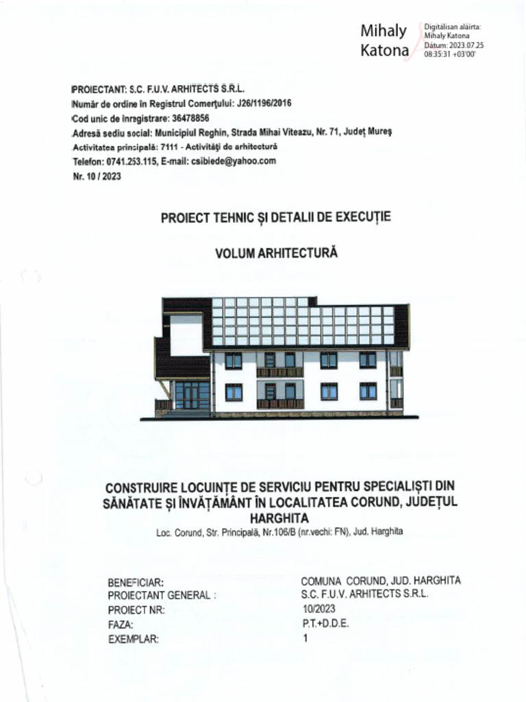 Memoriu | PDF