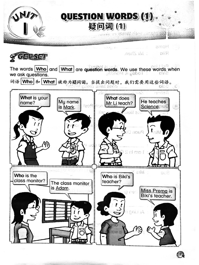 WH - Questions Year 2 | PDF