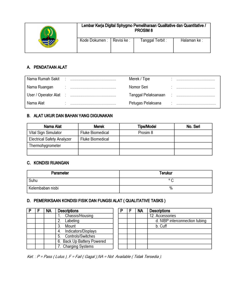 Lembar Kerja Sphygmo Digital | PDF | Electric Current | Quantity