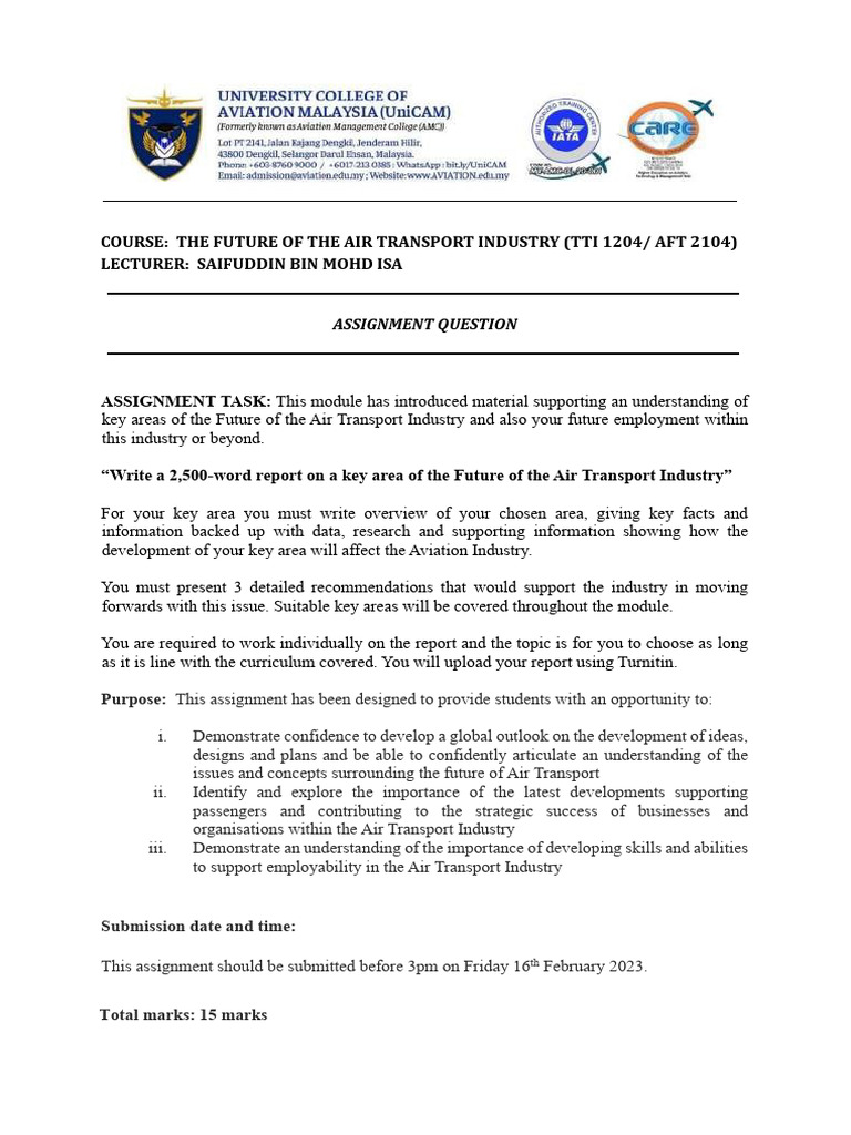 Tti 1204&aft 2104 Assignment Question | PDF | Information | Knowledge