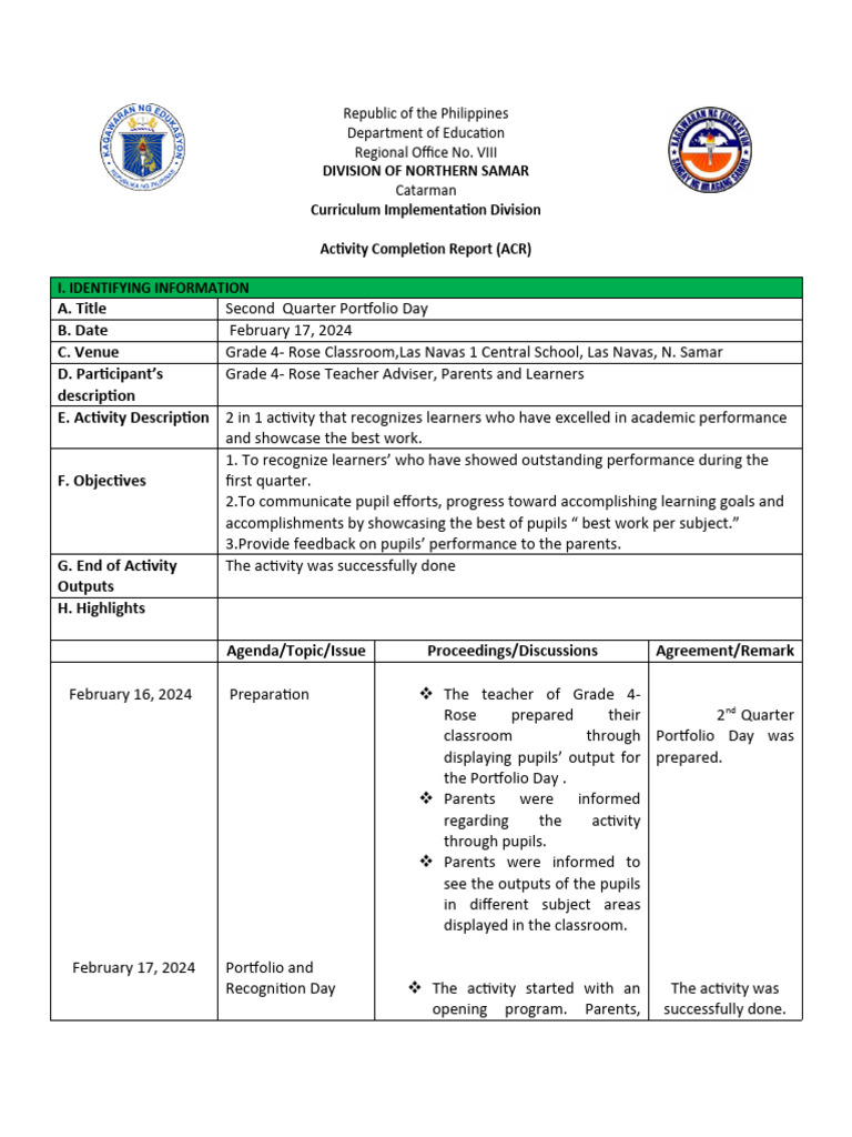 ACR Portfolio Day | PDF | Teachers | Education Theory