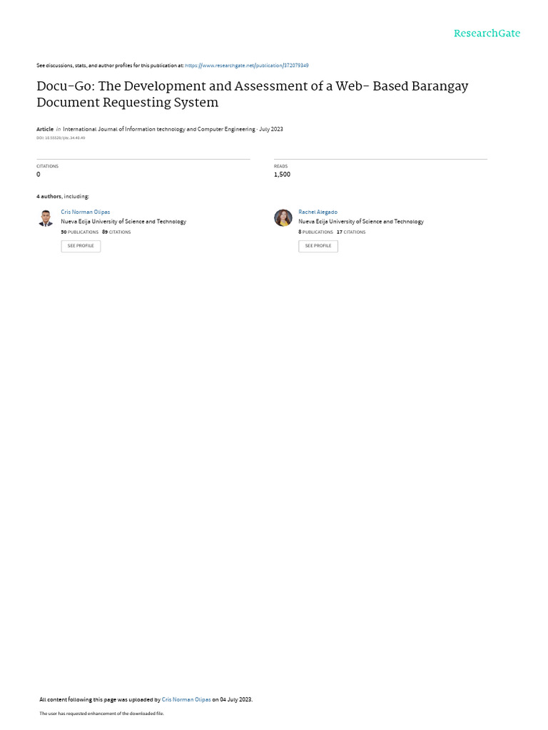 Docu-Go: Web-Based Document System | PDF | Usability | World Wide Web
