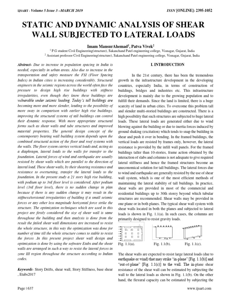 IJSARTV5I329764 Static and Dynamic | PDF | Elasticity (Physics ...