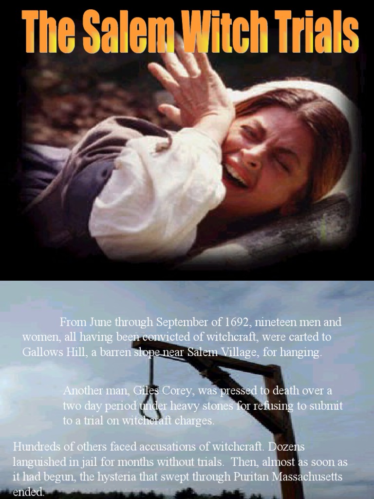 Salem Witch Trials: Hysteria and Fear | PDF | Witchcraft | Religion And ...