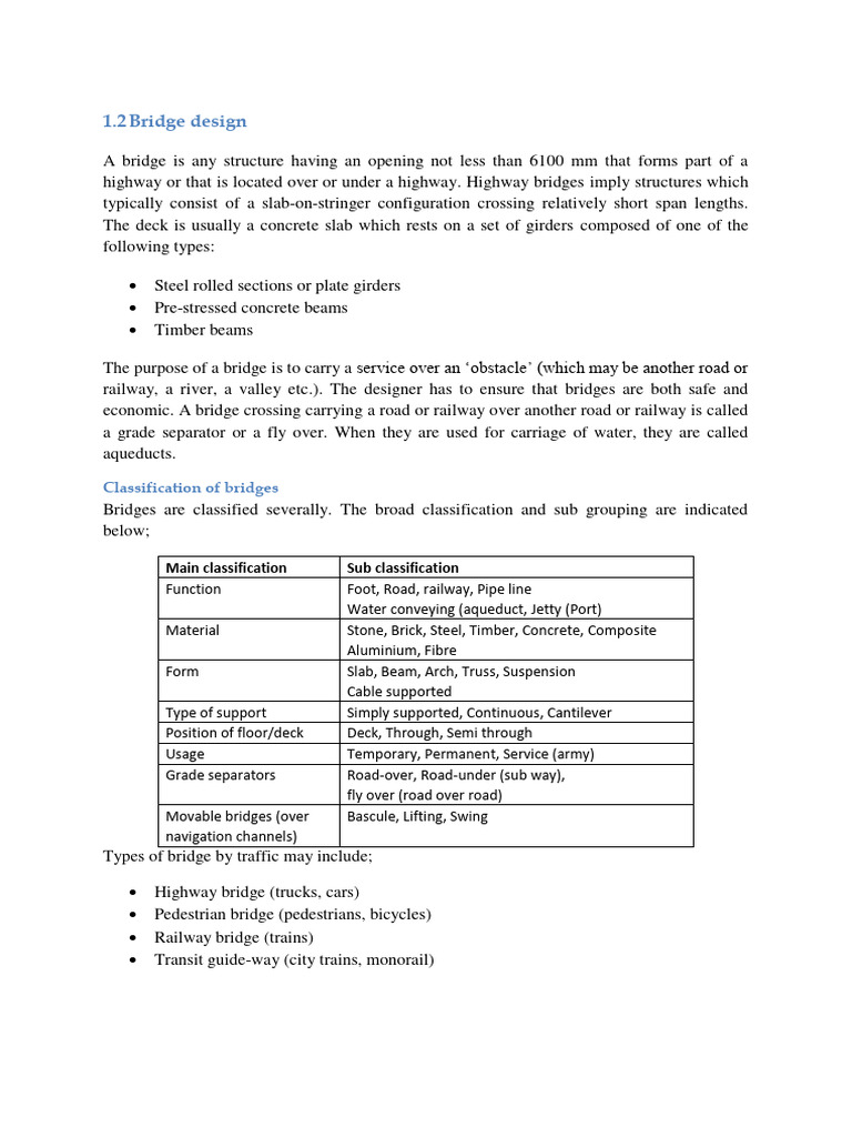 Bridge Design Concept | PDF | Deep Foundation | Bridge