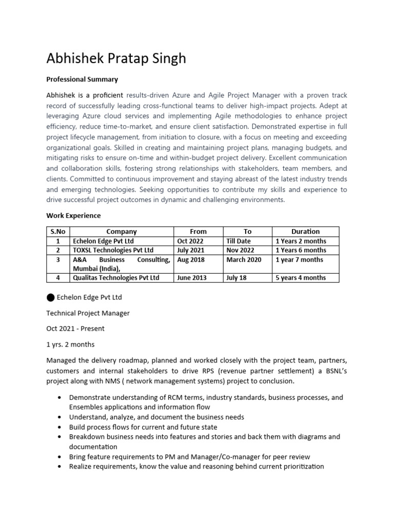 Abhishek Pratap Singh - 2024 - PM | PDF | Scrum (Software Development) | Software Engineering