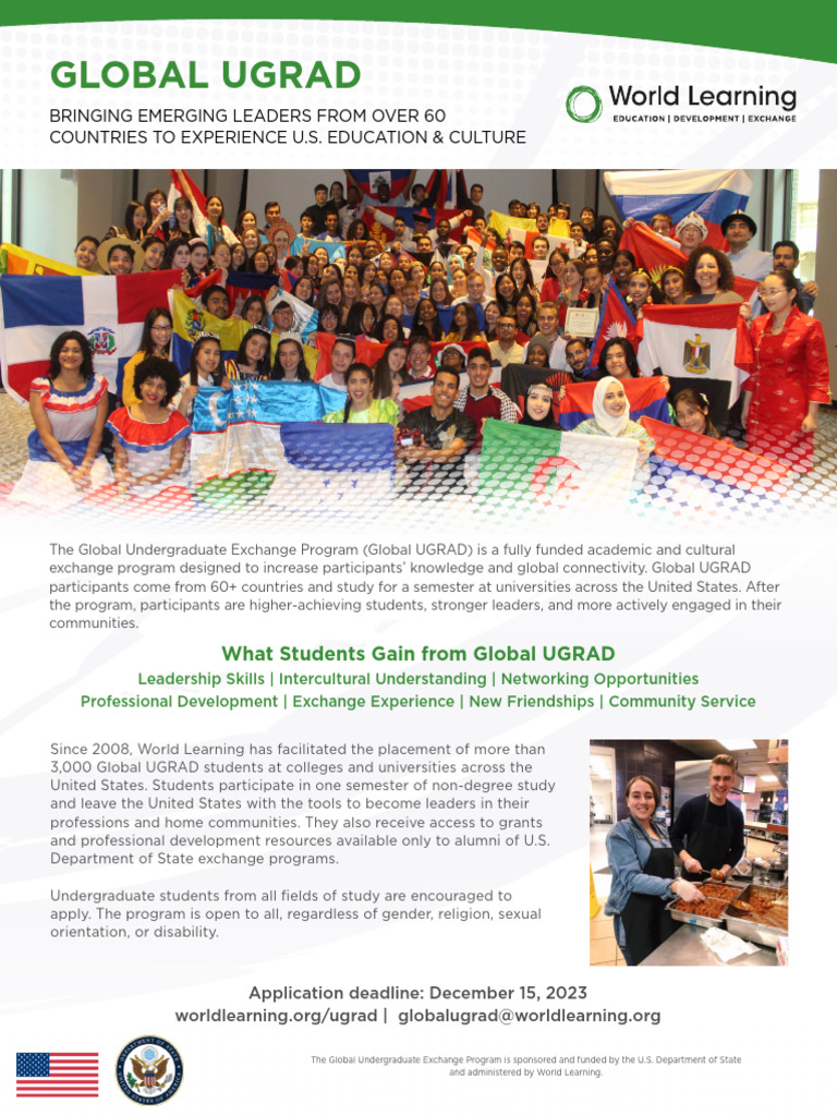 Global UGRAD Flyer | PDF | United States Department Of State