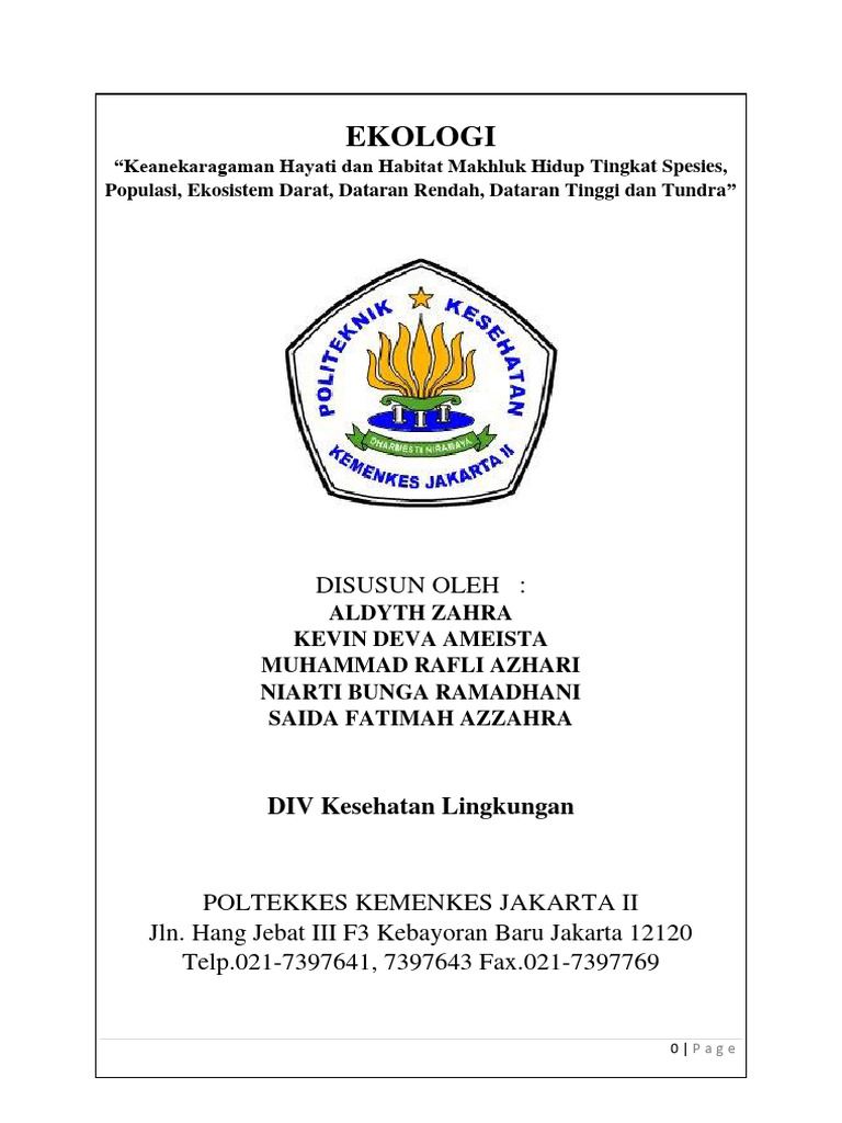 Makalah Keanekaragaman Hayati Dan Habitat TK Spesies Dan Ekosistem Kel.5 | PDF