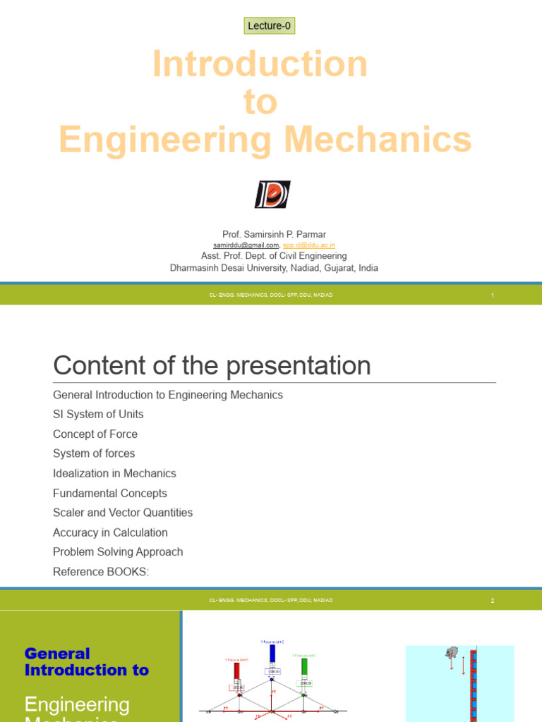 Introduction to Engineering Mechanics | PDF | Euclidean Vector | Force