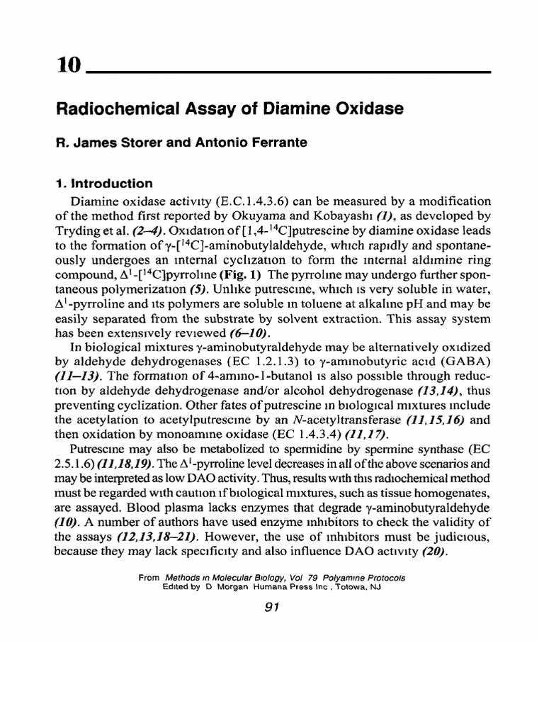 Storer RJ Ferrante A 1998 Meth Mol Biol 79 91-95 Radiochemical chp:10.1385/0-89603-448-8:91 ...