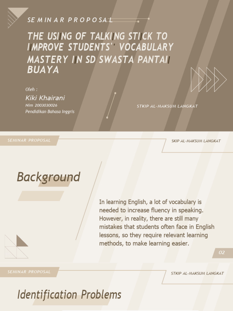 Coklat Elegan Estetik Presentasi Seminar Proposal Formal Simpel - 20240130 - 032506 - 0000 | PDF ...