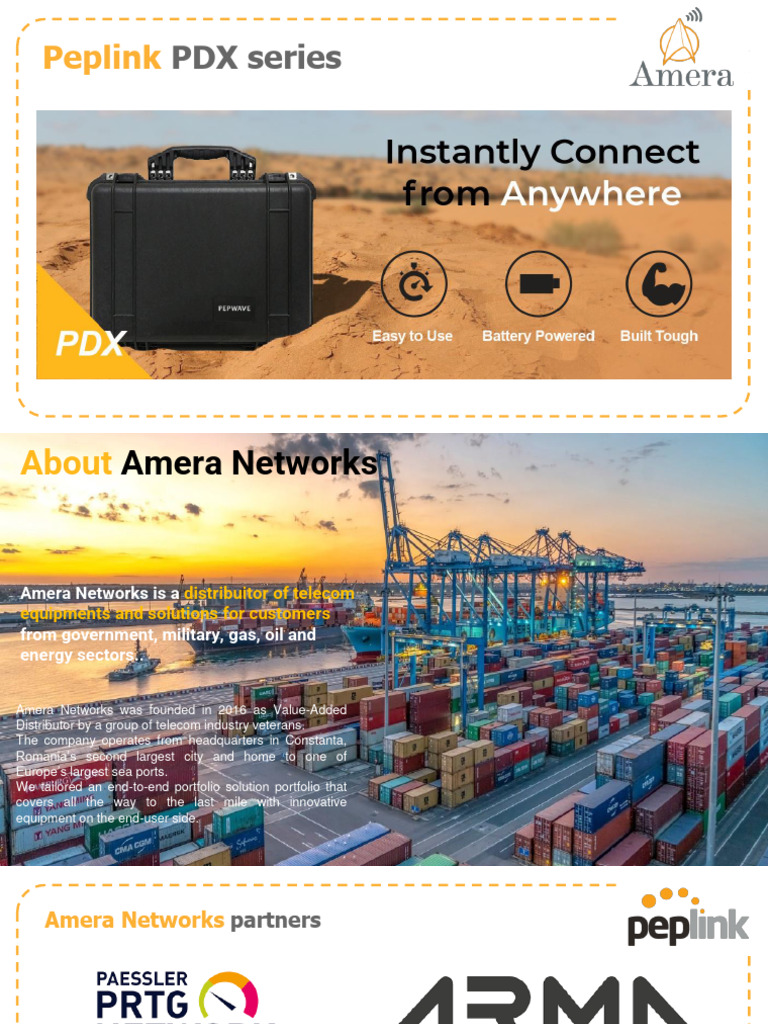 BSDA Amera PDX Peplink Presentation | PDF | Computer Network | Cellular Network