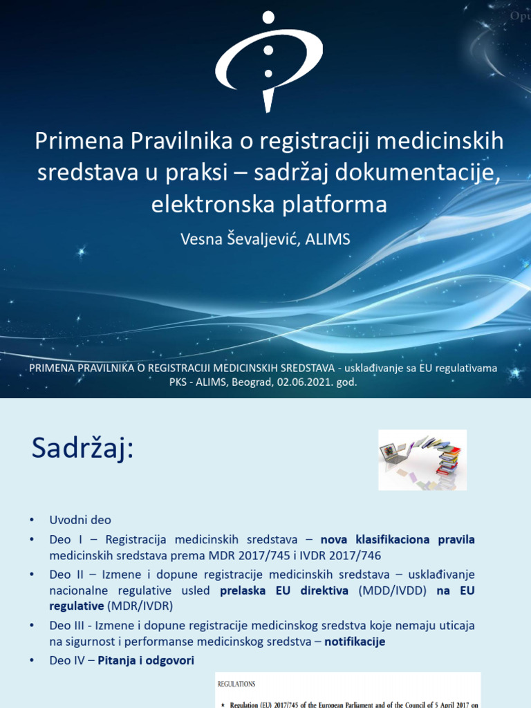 ALIMS Pravilnik o Postavljanju Dokumentacije | PDF