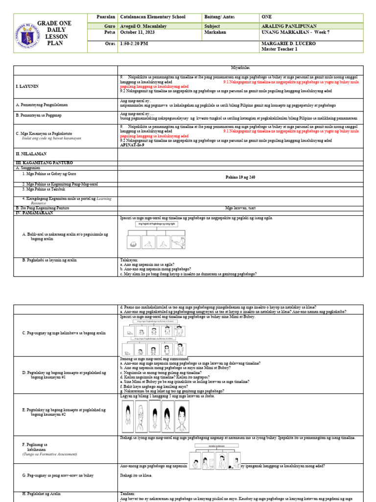 GRADE 1 dll-AP-WEEK 7-DAY3 | PDF