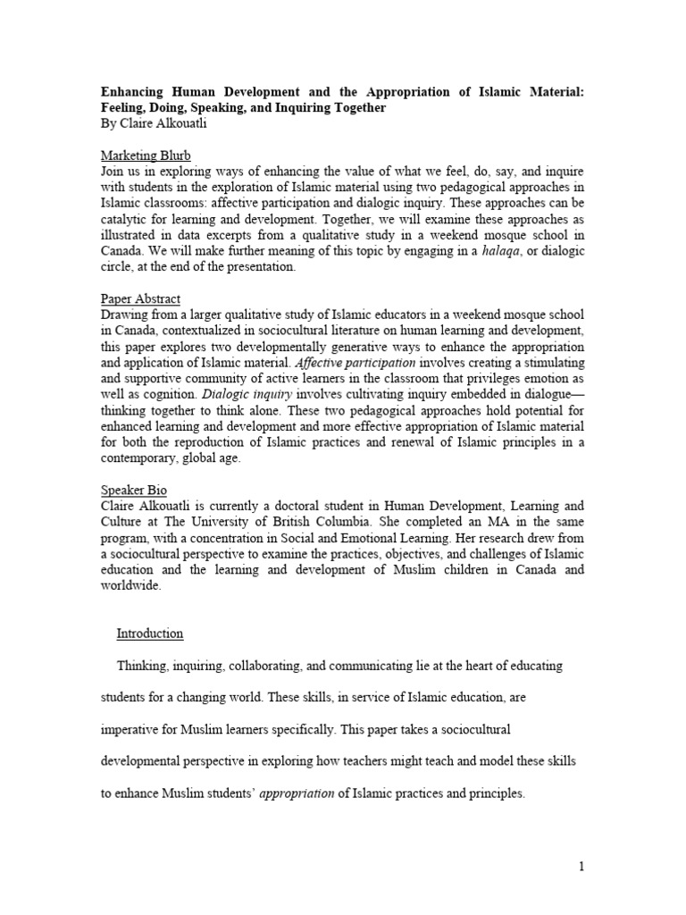 9 Alkouatli Draft 2 Paper Ef 2016 | PDF | Learning | Pedagogy