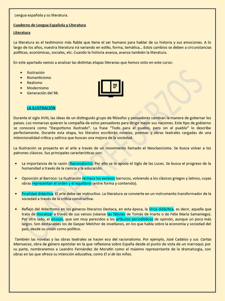 Literatura FPB | PDF | Era de iluminacion | Realismo literario