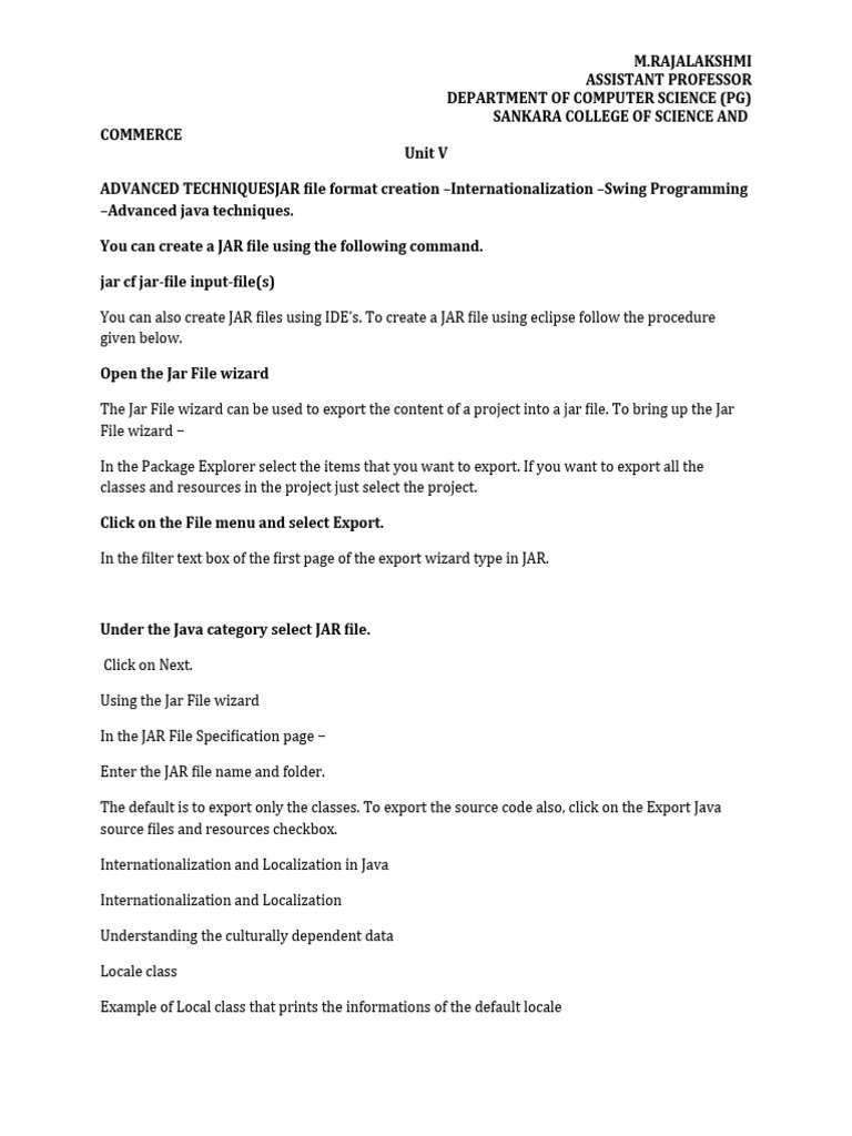 Unit V Pdf Method Computer Programming Class Computer Programming 0840