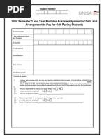 NWU Financial Undertaking 2025 | PDF | Salary | Fee