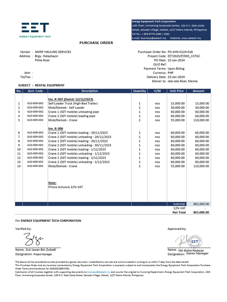 Po 018 Ahs | PDF | Crane (Machine) | Vehicles