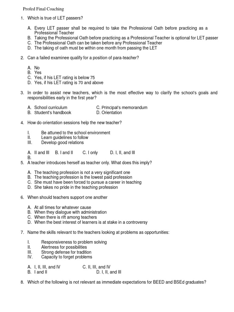 Profed Final Coaching 1-100 | PDF | Career & Growth