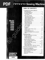 Singer 1100/1120 Sewing Machine Instruction Manual | PDF | Sewing ...