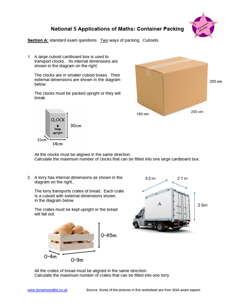 Container Packing Strategies for Maths | PDF