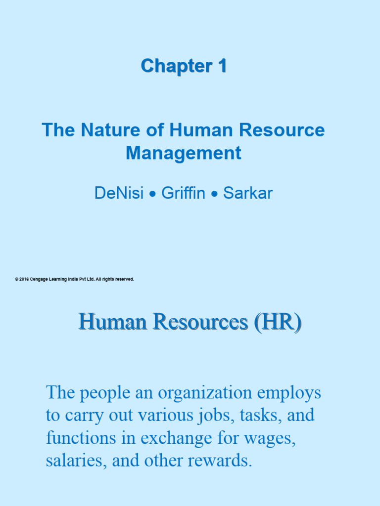 DeNisi Sarkar HR PPT Ch01 | PDF | Human Resource Management | Analytics DeNisi Sarkar HR PPT Ch01 | PDF | Human Resource Management | Analytics