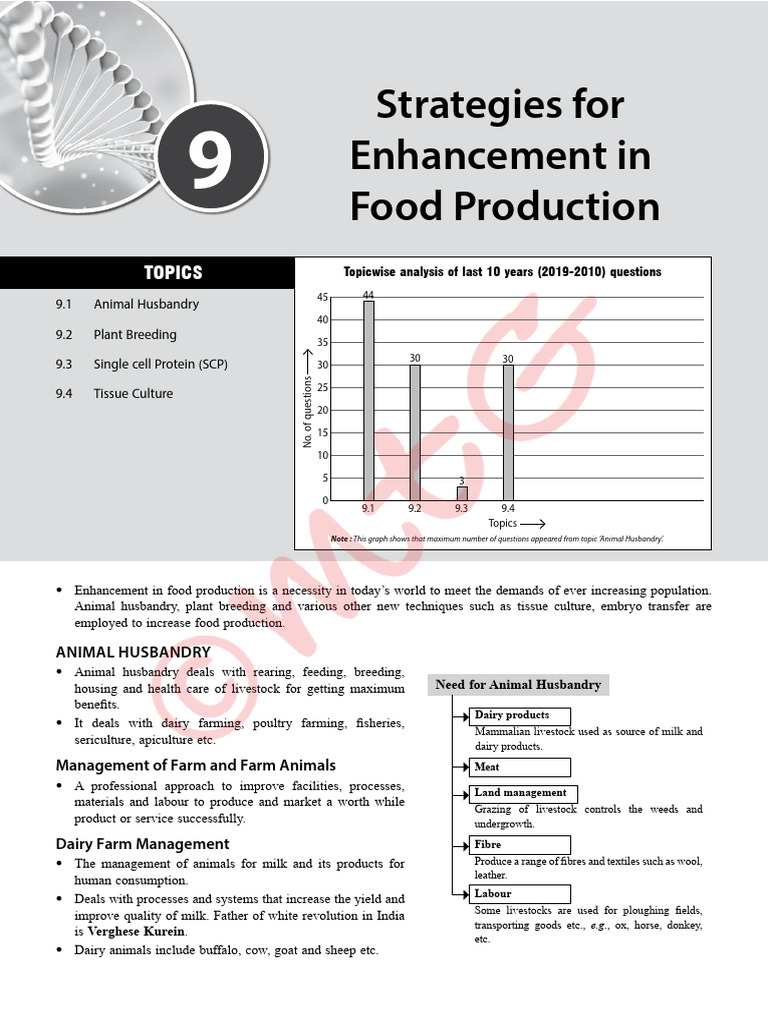 09 - Strategies For Enhancement in Food Production | PDF | Biology ...