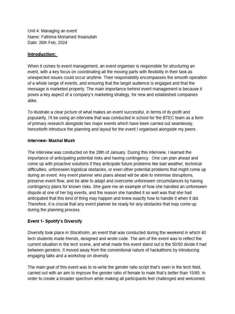 Unit 4 Assignment 2 Pdf Marketing Risk 