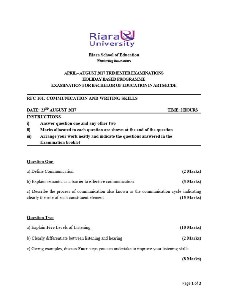 Communication and Writing Skills | PDF | Career & Growth | Language ...