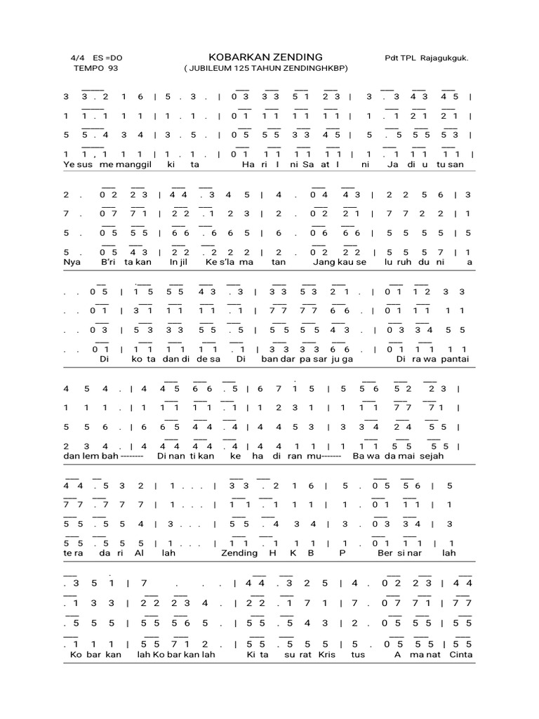 Kobarkan Zending. Word | PDF