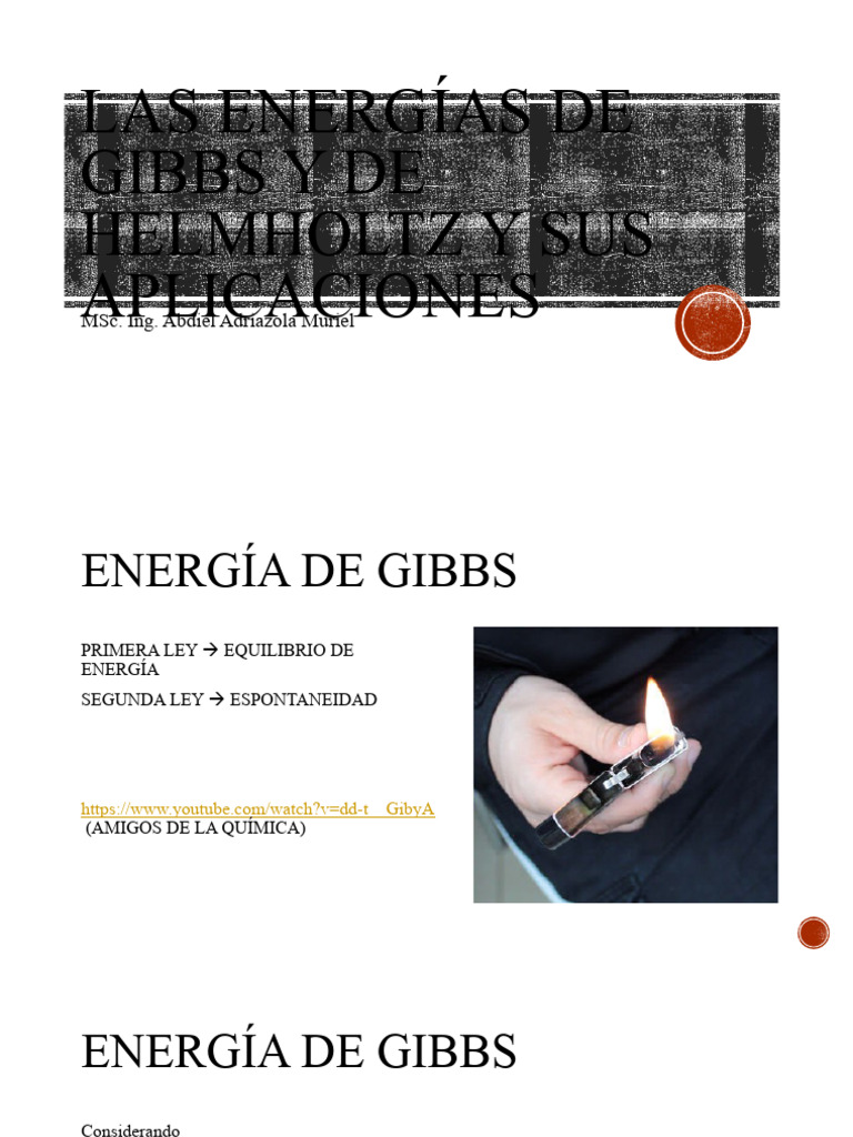 La Ley de Gibbs | PDF | Energía libre de Gibbs | Cantidades fisicas