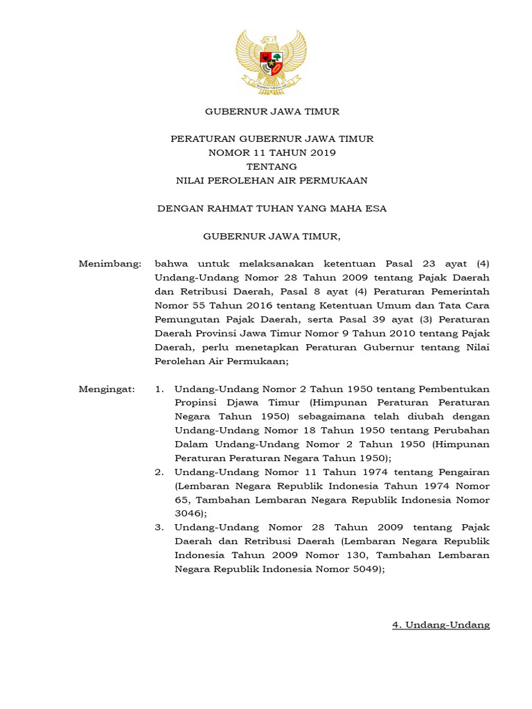 Pergub No. 11 Tahun 2019 Tentang NPAP | PDF | Pengelolaan Keuangan & Uang