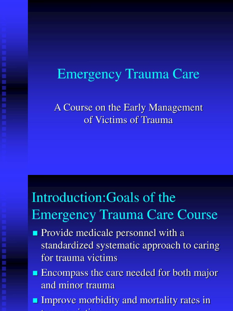 Trauma care-VII | PDF