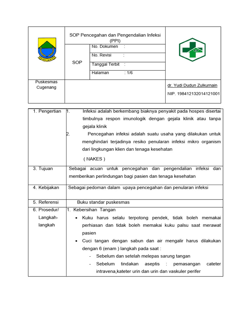 Sop Ppi | PDF | Pengembangan Diri | Kesehatan Holistik