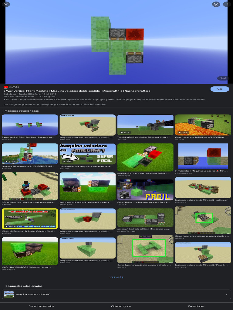 Como Hacer Una Maquina Voladora Hacia Arriba Minecraft - Búsqueda de ...