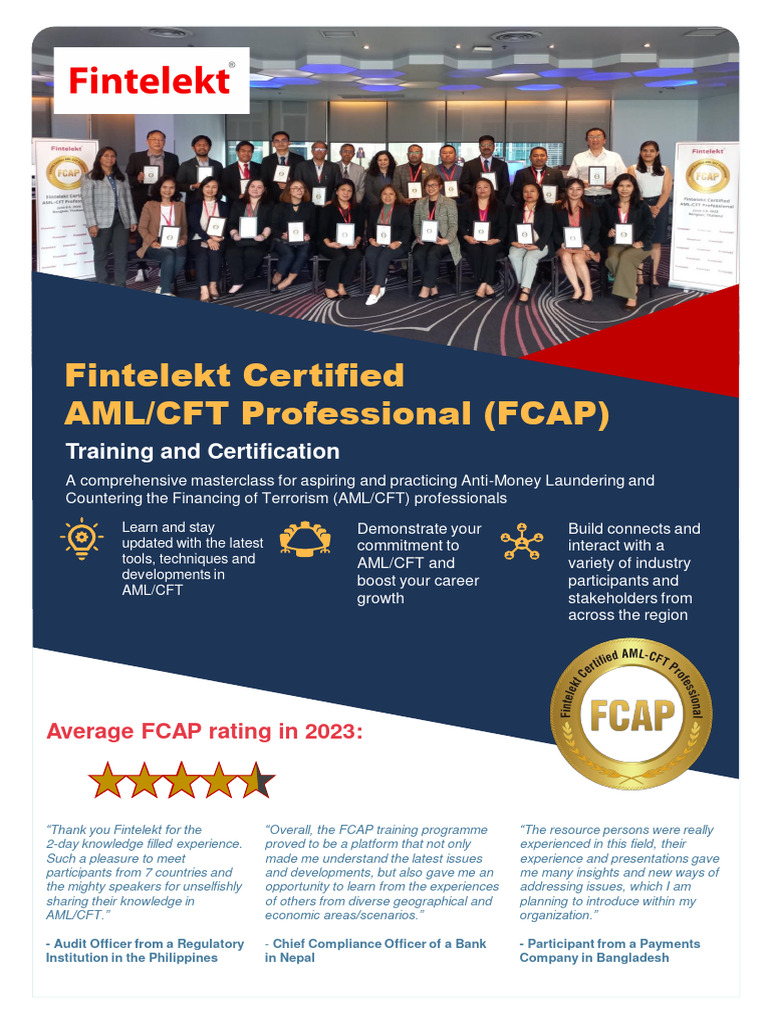 FCAP Brochure 2024 | PDF | Money Laundering | Economies