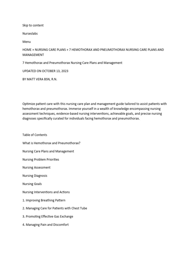 Hemo N Pneumo | PDF | Lung | Thorax