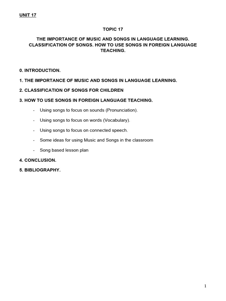  UNIT 17 Summary PDF Stress Linguistics Second Language