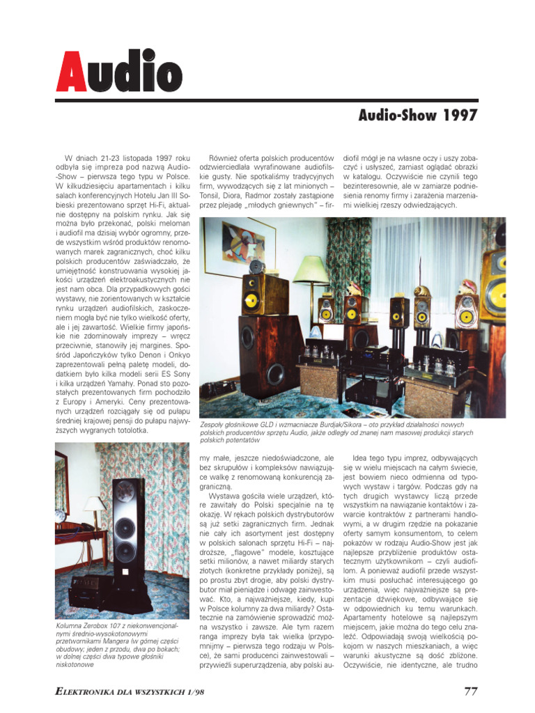 Audio Show 1997 | PDF