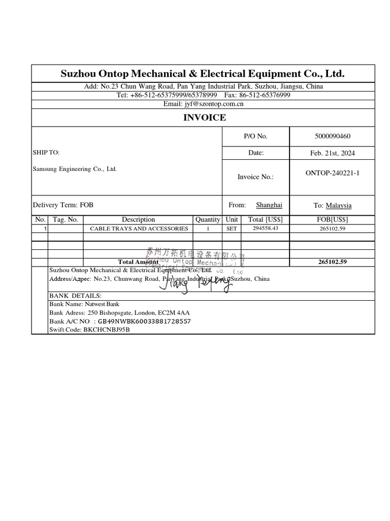 Invoice-1st Ele | PDF