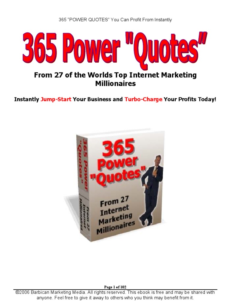 365 Power Quotes | PDF