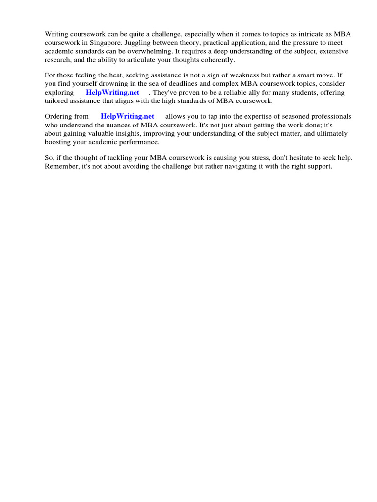 Mba by Coursework Singapore | PDF | Master Of Business Administration ... Mba by Coursework Singapore | PDF | Master Of Business Administration ...