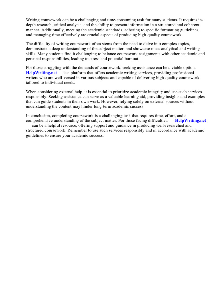 What Does Completed Coursework Mean | PDF | Thesis | Essays