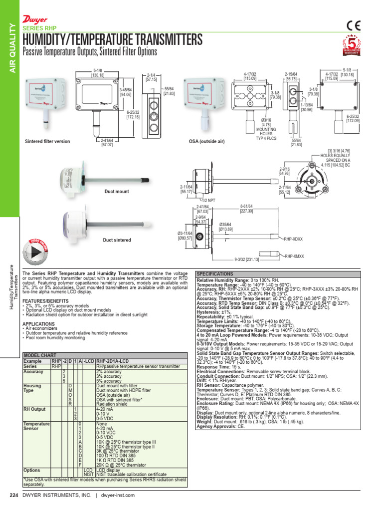 Dwyer Humedad RHP | PDF